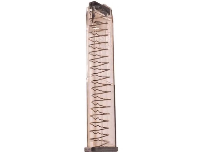 ETS Mag Glock 20 29 40 10mm Auto 30-Round Polymer Translucent