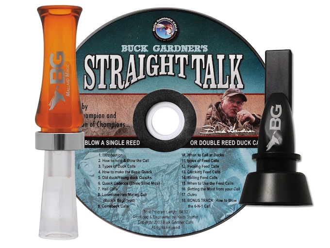 Buck Gardner Mallard Magic Duck Call & 6-in-1 Pintail Whistle Combo
