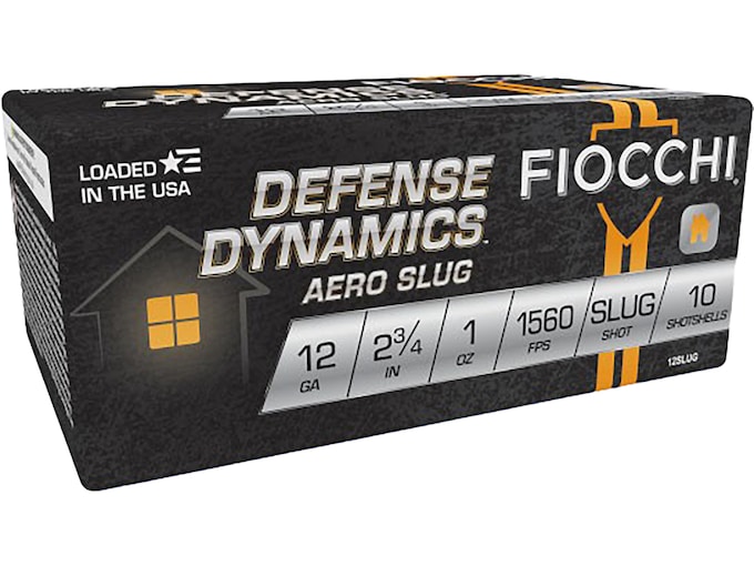 Fiocchi High Velocity Ammo 12 Ga 2-3/4 1oz Aero Rifled Slug Ammo Can