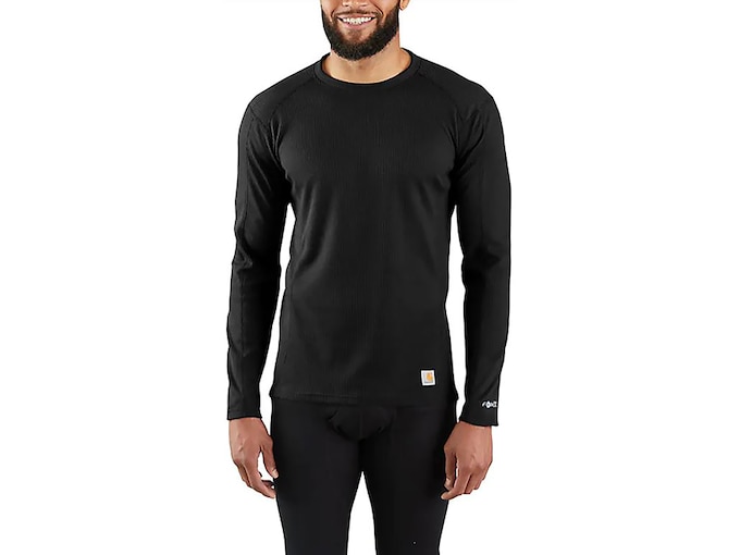 Carhartt Men's Force Midweight Waffle Base Layer Shirt Burnt Olive