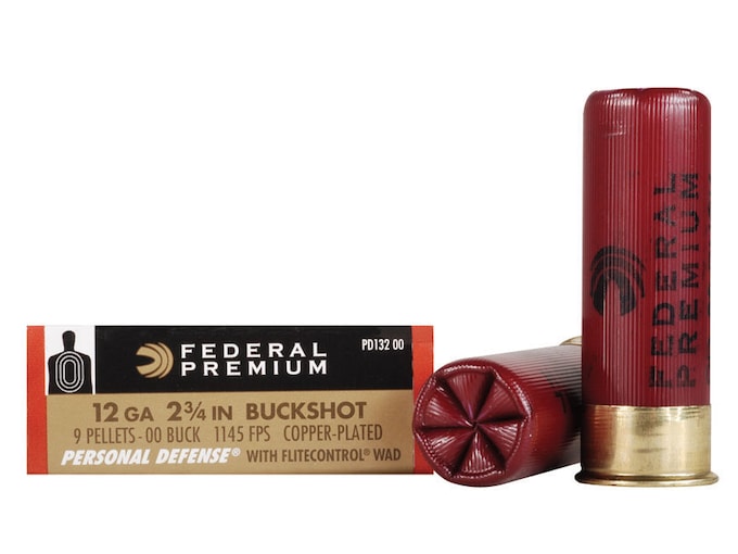Federal Premium Personal Defense Ammo 12 Ga 2-3/4 Reduced Recoil 00