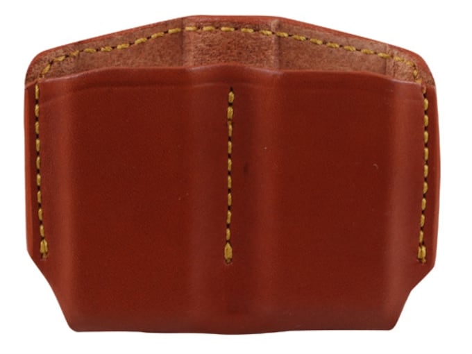 Gould & Goodrich Double Mag Pouch Single Stack Mag Leather Brown
