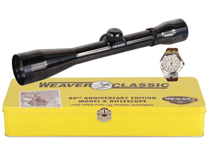 Weaver Classic K-Series K4 Rifle Scope 4x 38mm Dual-X Reticle Gloss
