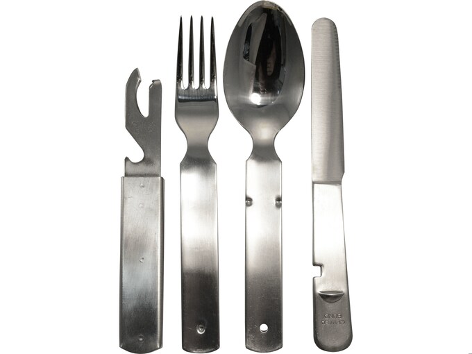 Military Surplus German 4-Piece SS Utensil Kit Grade 2