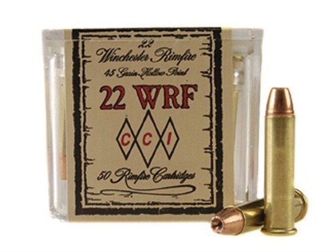 CCI Ammo 22 Winchester Rimfire (WRF) 45 Grain Jacketed Hollow Point