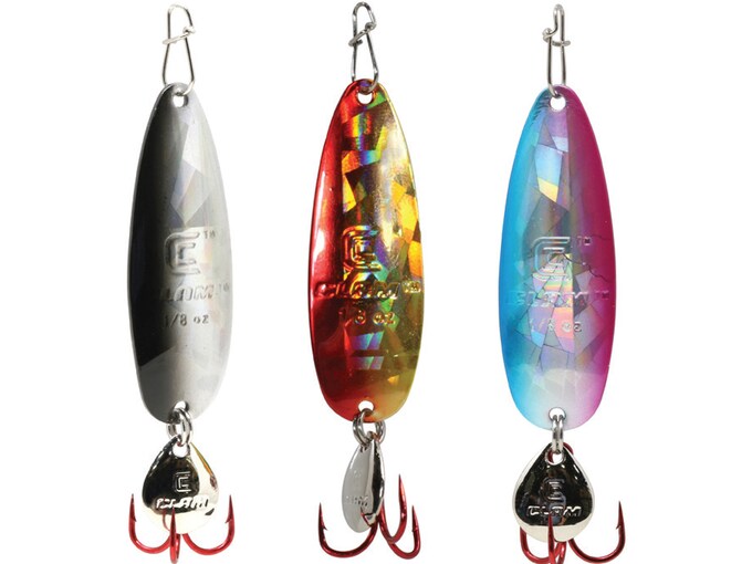 Clam Ribbon Leech Flutter Spoon Kit Assorted Holographic 1/8oz