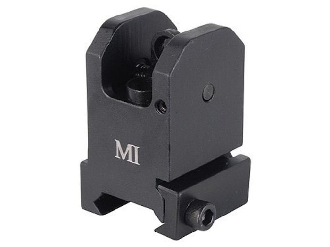 Midwest Industries Fixed Rear Sight AR-15 Flat-Top Aluminum Flat Dark
