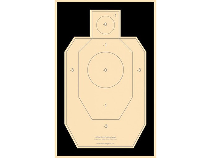 National Target Practice IDPA Target Paper 100PK