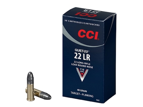 CCI Quiet Ammo 22 Long Rifle Subsonic 40 Grain Lead Round Nose Case of