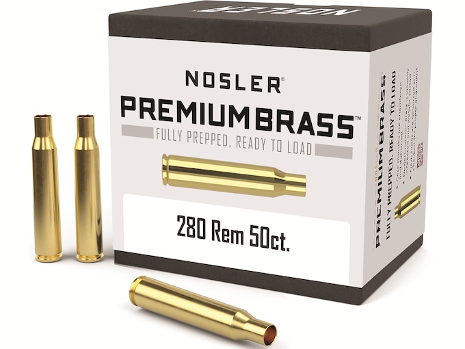 Nosler Custom Brass 280 Remington Box of 50