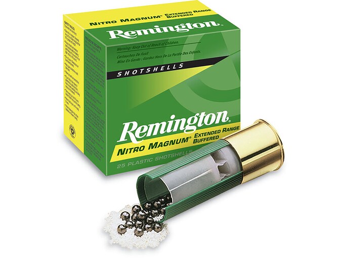Remington Nitro Mag Ammo 12 Ga 3 1-7/8oz Buffered #2 Shot Box of 25