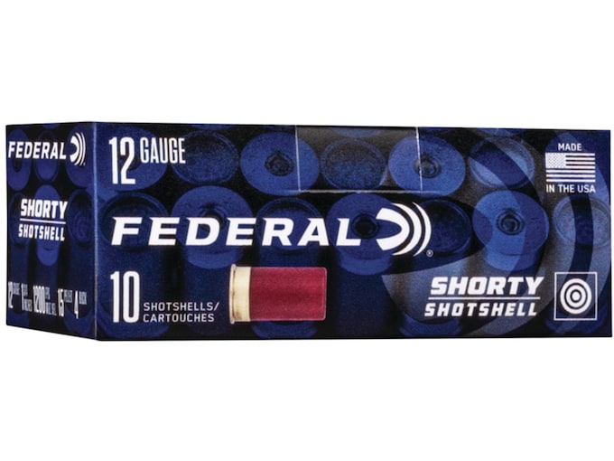 Federal Shorty Shotshell Ammo 12 Ga 1-3/4 #4 Buckshot 15 Pellets Box