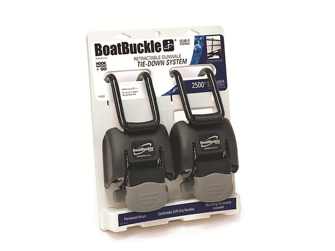 BoatBuckle Retractable Gunwale Tie Down Strap 2 x 38