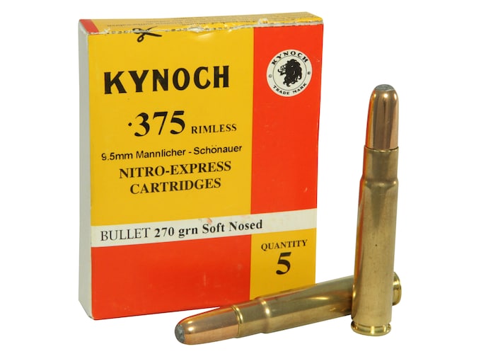 Kynoch Ammo 9.5x57mm Mannlicher-Schoenauer 270 Grain Woodleigh