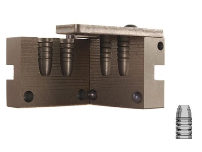 Saeco 2-Cavity Bullet Mold #638 38-55 WCF Tapered Style 225 Grain Flat