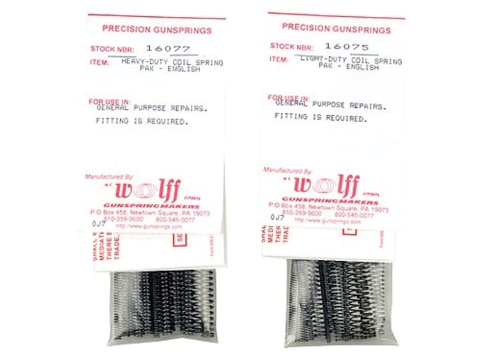 Wolff Coil Spring Combination Pack #2 Miniature Light-Duty English