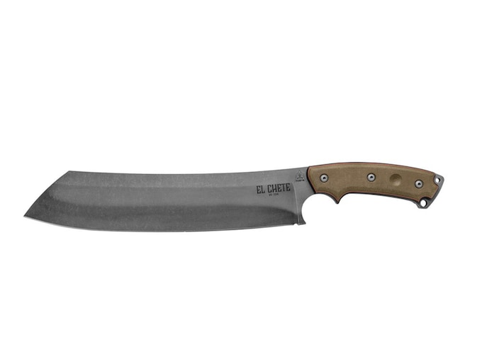 TOPS Knives El Chete Machete 12 Sheepsfoot 1095 SS Blade Canvas