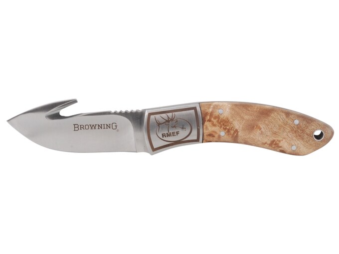 Browning Packer Rocky Mountain Elk Foundation Fixed Blade Knife 3.125