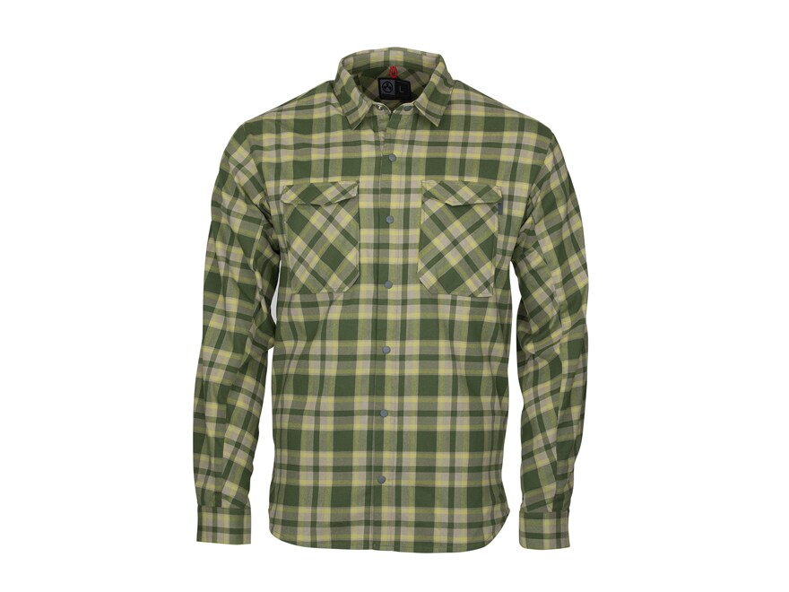 Magpul Men's Logger Flannel Shirt Long Sleeve Cotton Rust Large