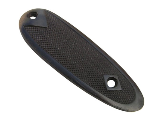 Vintage Gun Buttplate Winchester Spur Checkered Plain Polymer Black