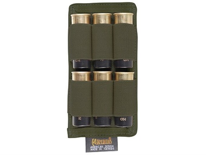 Maxpedition Vertical Shotgun Shotshell Panel 6-Round Nylon Khaki