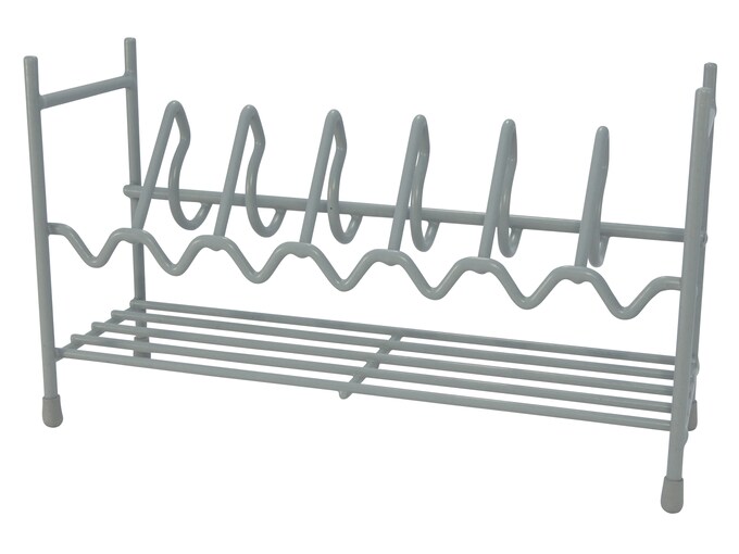 HySkore Stackable 7-Gun Pistol Rack Vinyl Coated Steel Gray
