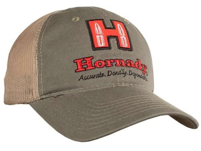 Hornady Logo Cap OD & Tan Mesh Cotton