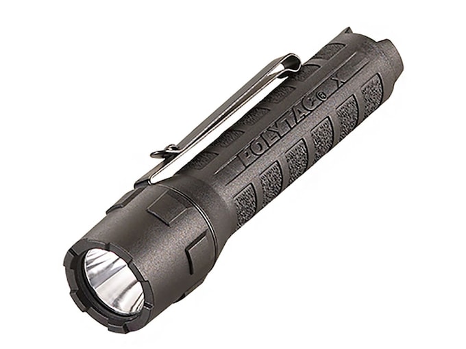 Streamlight PolyTac X Flashlight LED 2 CR123A Batteries Polymer Black