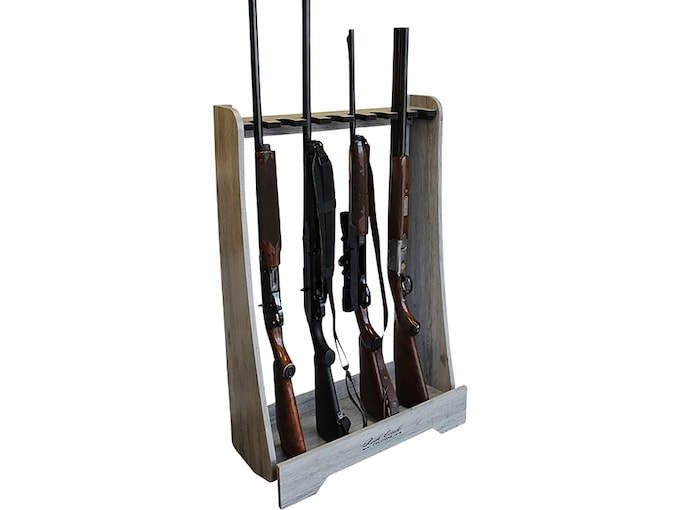 Rush Creek Creations 8 Gun Floor Rack Barnwood