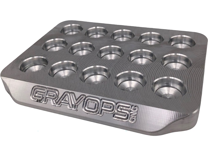 Gray Ops CNC Reloading Bushing Block