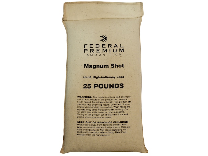 Federal Mag Lead Shot #8 25 lb Bag