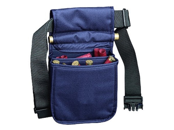 Bob Allen Deluxe Divided Shotgun Shell Pouch Belt Nylon Navy
