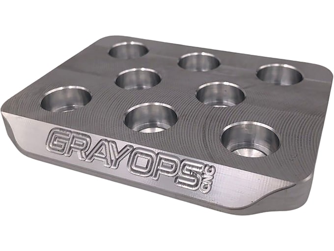 Gray Ops CNC Reloading Shell Holder Block