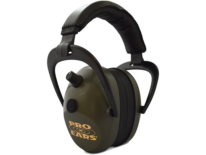 Pro Ears Gold II Electronic Earmuffs (NRR 26dB) Green