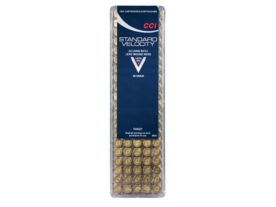 CCI Standard Velocity 22LR Ammo 40 Grain Round Nose Case of 5000 (50