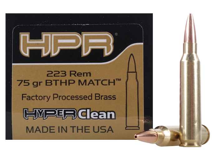 HPR HyperClean Remanufactured Ammo 223 Remington 75 Grain Hollow Point