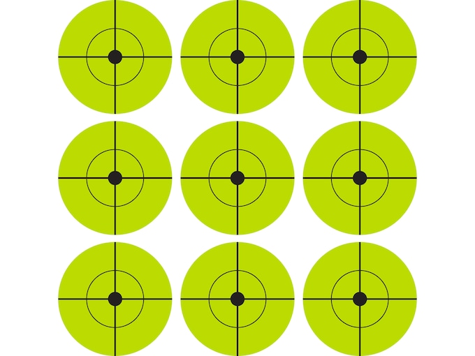 U.S. Ballistics Targets 2 Fluorescent Lime Green 252PK