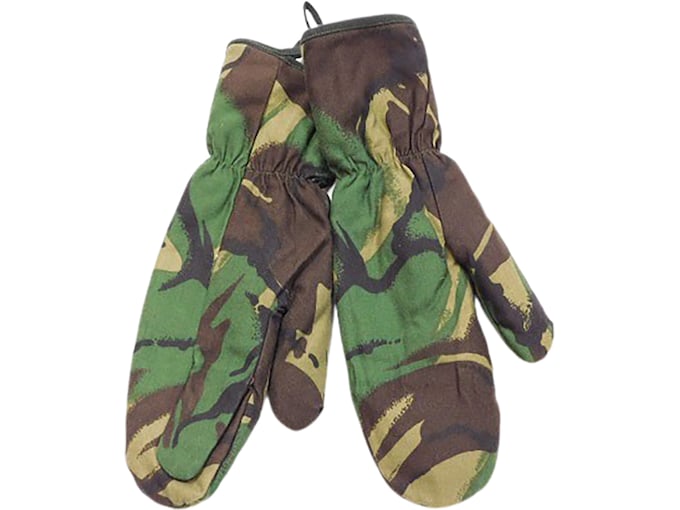 Military Surplus British Lined Mittens Grade 2 Camo Large
