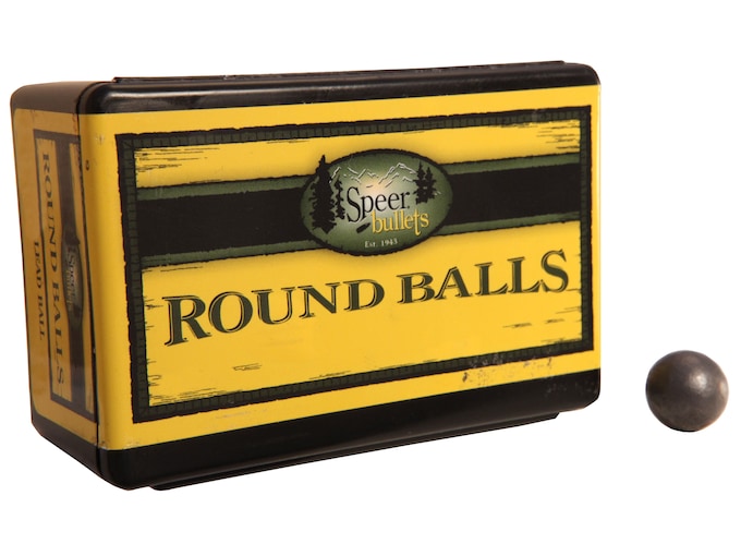 Speer Muzzleloading Bullets 58 Cal (570 Diameter) Round Ball Box of 50