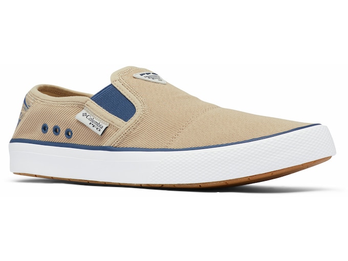 Columbia Slack Tide Slip PFG Boat Shoes Synthetic Oxford Tan/Carbon