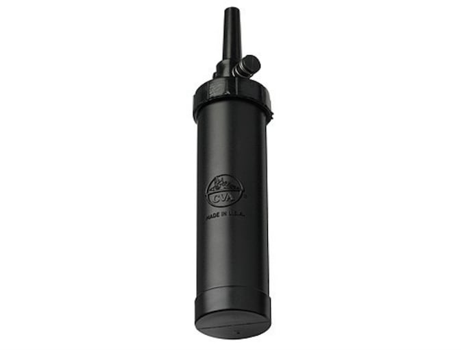 CVA Titan Powder Flask 20 Grain Spout Polymer Black 5oz