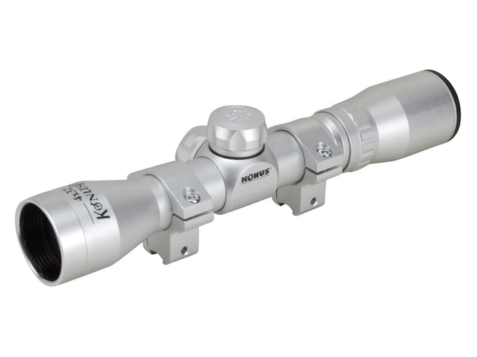 Konus Pro Compact Rimfire Rifle Scope 4x 32mm 30-30 Reticle Silver