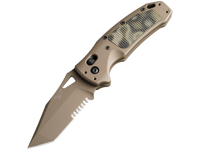 Sig Sauer K320 Scorpion AXG Folding Knife 3.5 Partially Serrated Drop