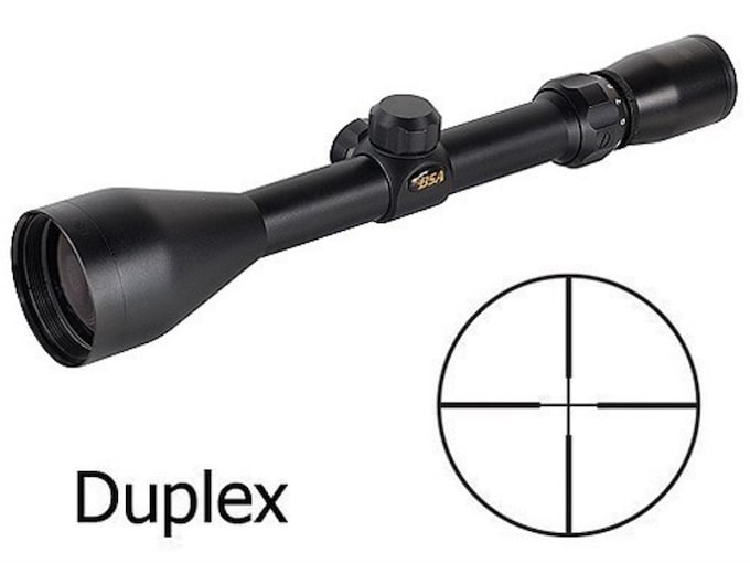 BSA Deer Hunting Rifle Scope 3-9x 50mm Duplex Reticle Matte