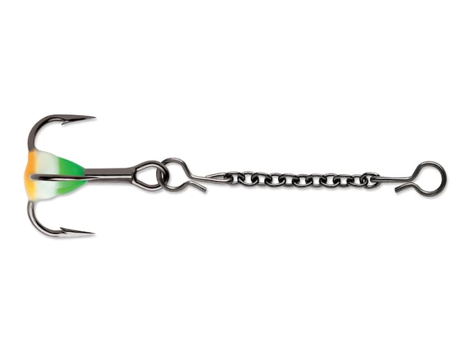 VMC Treble Dropper Chain Rig 1 3/4 #14 Glow