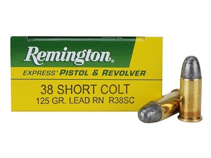 Remington Express Ammo 38 Short Colt 125 Grain Lead Round Nose Box of