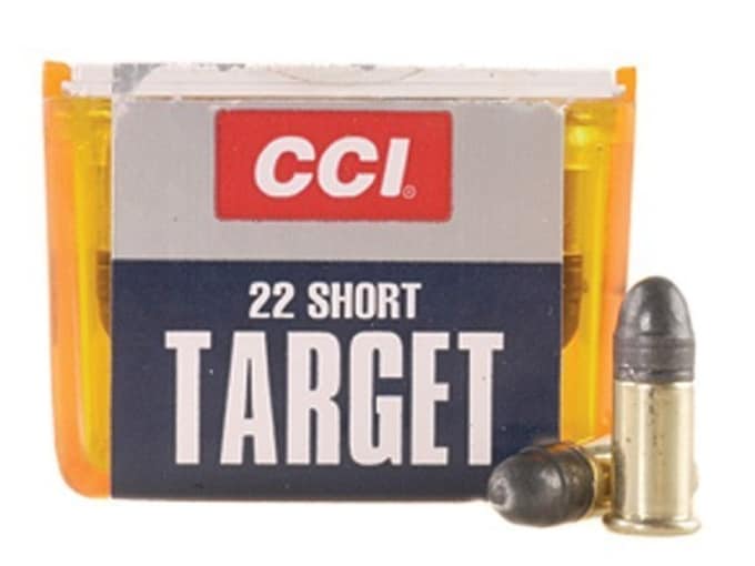 CCI Target Ammo 22 Short 29 Grain Lead Round Nose Case of 5000 (50