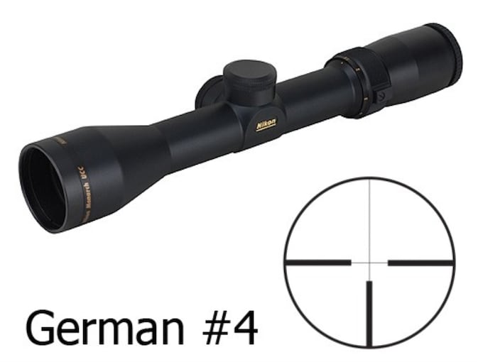 Nikon Monarch Gold Rifle Scope 30mm Tube 1.5-6x 42mm German #4 Reticle