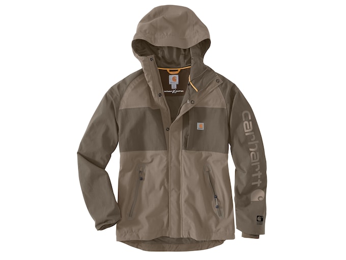 Carhartt Men's Storm Defender Angler Waterproof Jacket Nylon Dark