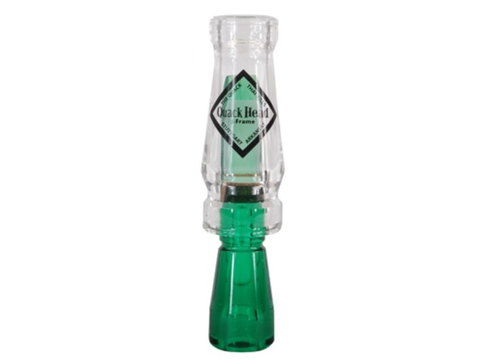 RNT Quackhead J-Frame Polycarbonate Duck Call Clear/Greeen